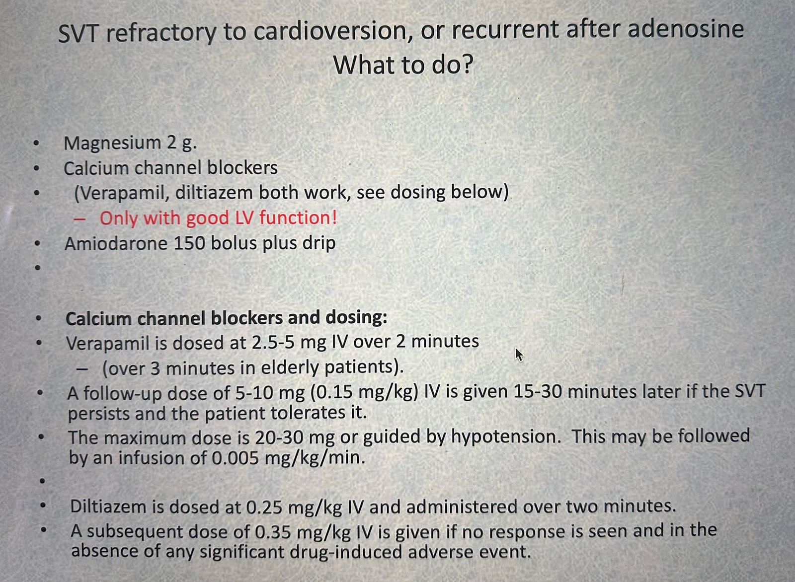 Narrow complex tachycardia; it recurs after adenosine. What should we ...